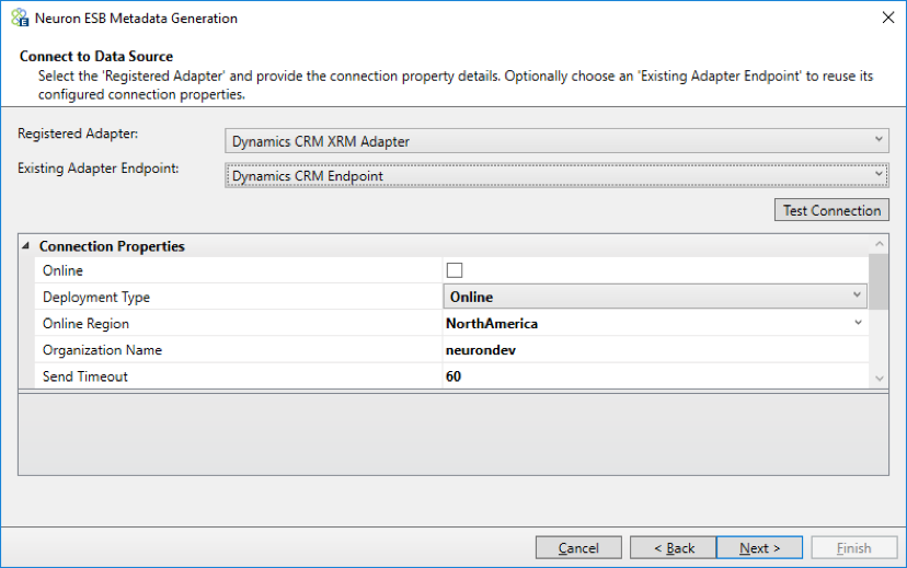 Microsoft Dynamics CRM XRM Connector - Peregrine Connect