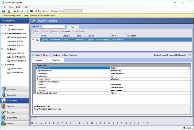 Microsoft Dynamics CRM XRM Connector - Peregrine Connect